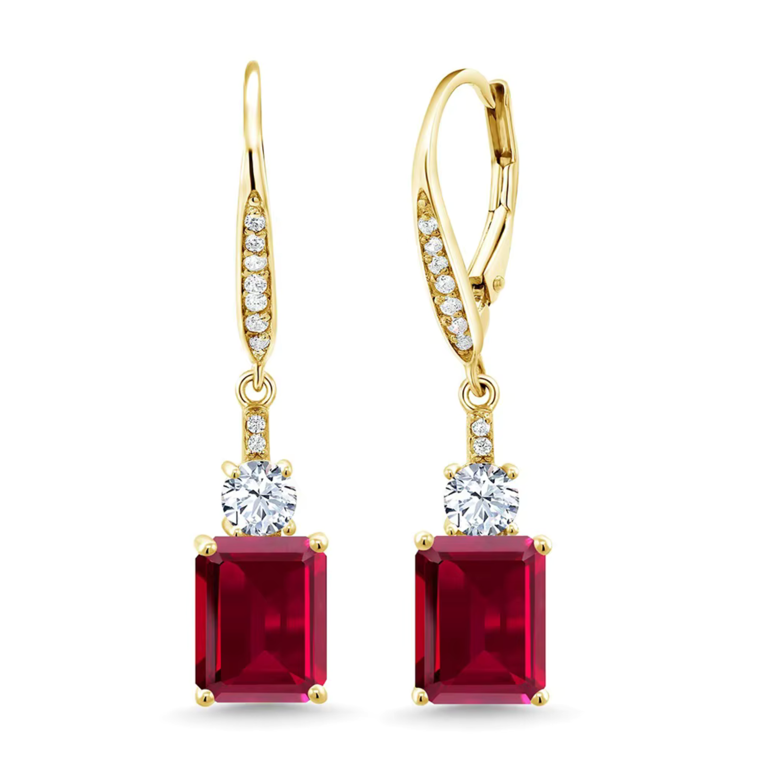 Ruby Leverback Drop Earrings – Maya Henry Jewelry